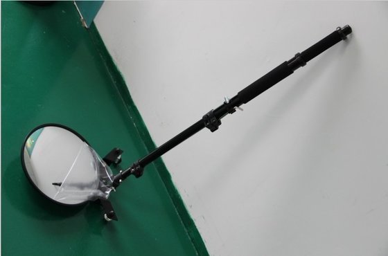 Mini Personal car inspection mirror with light for airport terminal slit security checks