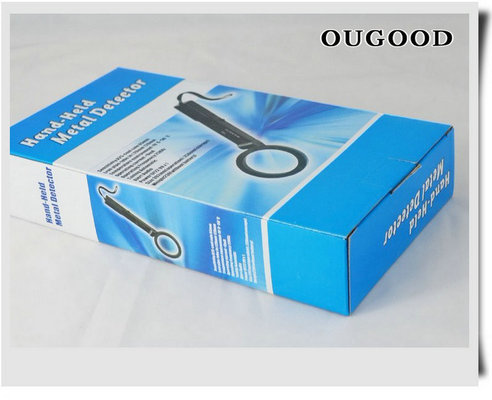 Black Portable Metal Detector Plastic Foldable For Railway Stations