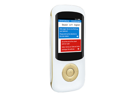 Two Way Voice Recognition Language Translator 1.5s Reaction Time White / Black