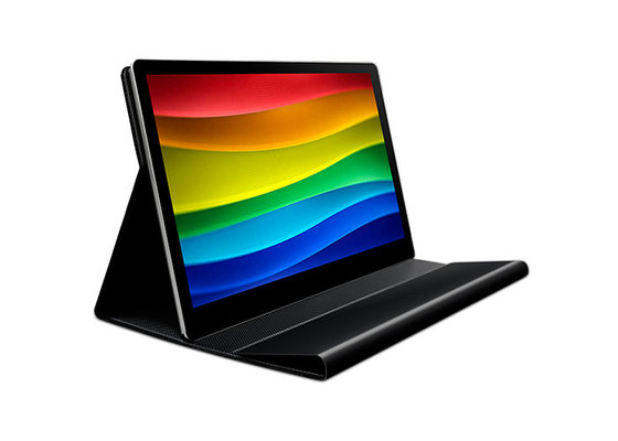 IPS Type C HDMI 13.3" Portable Monitor Touch Panel Built In Speaker For Laptop