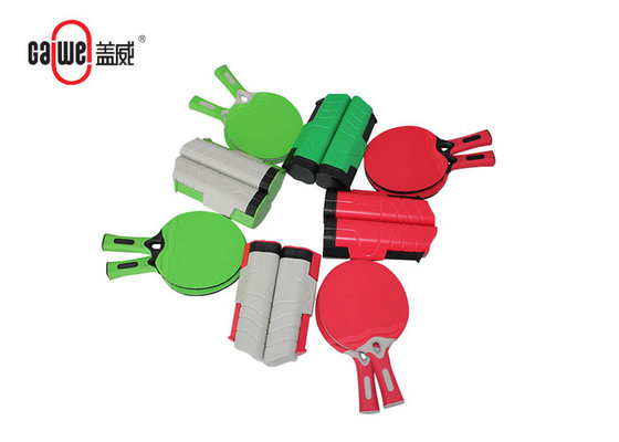Colored Portable Table Tennis Set Compact Design Flat Surface / Grippy Surface