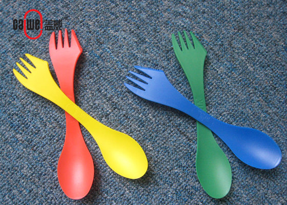 Lightweight Spoon Fork Knife In One Multi Color For Festivals / Campers