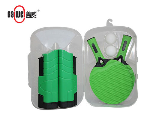 Indoor / Outdoor Mini Portable Table Tennis Set Durable Plastic For Adults