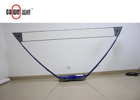 2 Players Badminton Racket Set With Net , Blue 3m Width Family Badminton Set
