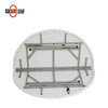 Caravan PE Plastic Collapsible Round Table White / Black Color Steel Tube Frame