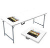 Rectangle Lightweight Folding Table For Outside BBQ HDPE Frame Material