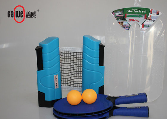 Unbreakable Outdoor Table Tennis Set Ultraviolet With 2 Ping Pong Balls