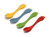 Customized Logo Spoon Fork Knife In One 4 Prong Low Weight Food Grade For Kids