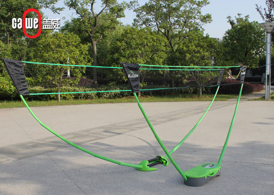 Foldable Badminton Set With Metal Poles 3m / 5.1m Width 3KG Weight Multi Color