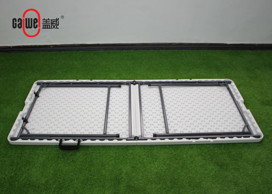 High Density Polyethylene Plastic Folding Tables For BBQ 24 * 12mm Middle Tube