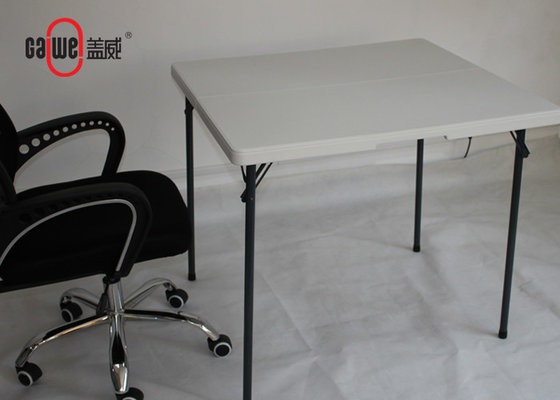 Kitchen Plastic Folding Tables And Chairs Set Crack Proof Square Shape