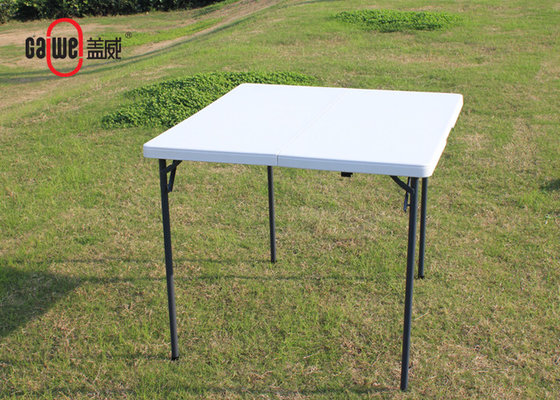 4.5cm Thickness Top White Folding Table , Outdoor Fold Up Table Easy To Carrier