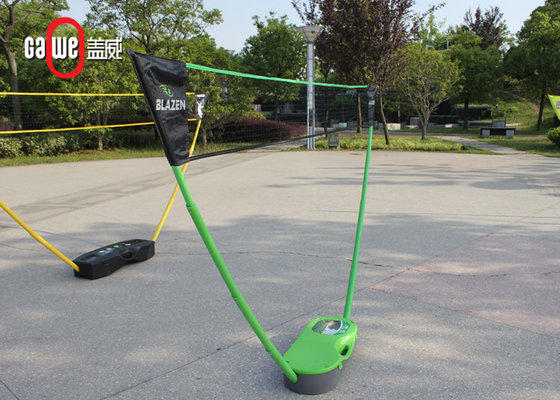 2 Set Poles Free Standing Badminton Set , Badminton Easy Set With Plastic Box