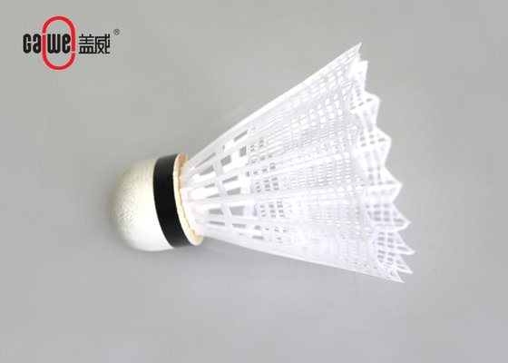 Strong Durable PE Plastic Badminton Shuttlecock White Color Lightweight