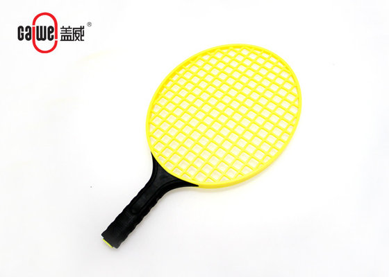 Durable Lawn Tennis Racket , Yellow Youth Tennis Racket 28 * 23cm Face Size