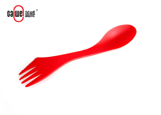 Food Plastic Spoon Fork Knife In One For Camping Assorted Color FDA Approval