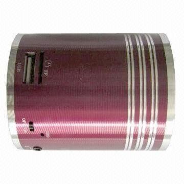 Bluetooth Cylinder Speaker in 2.1+EDR, Supports Built-in Bluetooth and Radio Functions
