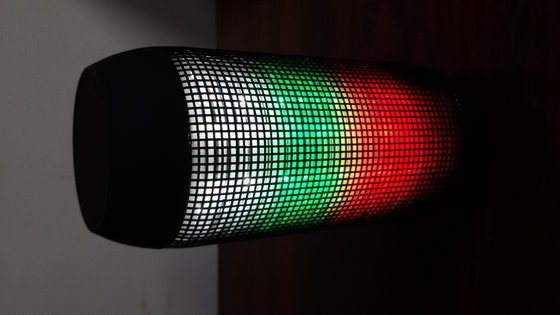 Black Mini Portable 8DPSK / GFSK 4.0 bluetooth speaker with led lamp