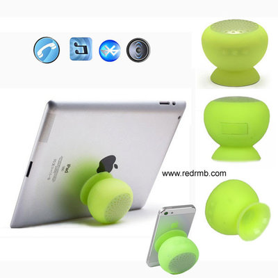 Mushroom Mini Wireless Bluetooth Speaker Waterproof Silicone Sucker Hands Free Speakers For Apple Android Devices PC