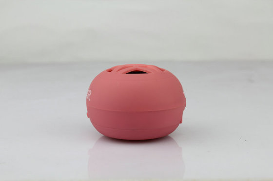 Promotional Red Mini DC 5V Hamburger Speaker / Portable Speakers For Cell Phones With Li-ion Battery