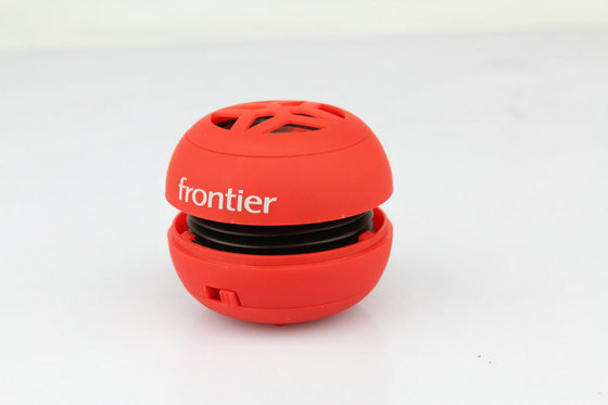 Promotional Red Mini DC 5V Hamburger Speaker / Portable Speakers For Cell Phones With Li-ion Battery