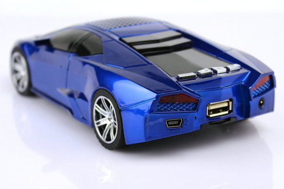 USB 2.0 Hand-Free Portable Speakers With SD Card / Car Shaped Speakers For Computer