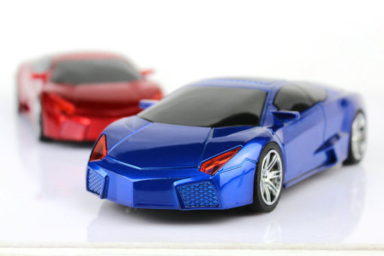 USB 2.0 Hand-Free Portable Speakers With SD Card / Car Shaped Speakers For Computer