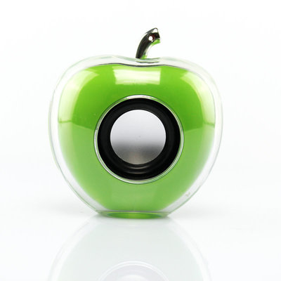 apple shape Portable Speakers With SD Card with 3.5mm audio device
