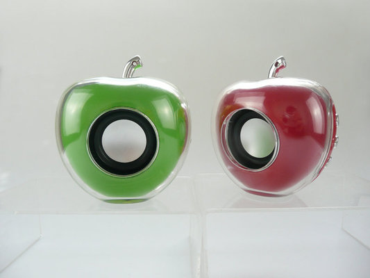 apple shape Portable Speakers With SD Card with 3.5mm audio device