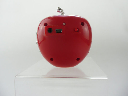 apple shape Portable Speakers With SD Card with 3.5mm audio device