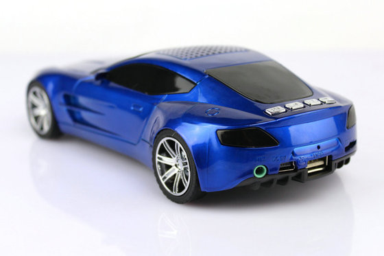3W Portable Bluetooth Speaker With FM Radio / Car Shaped Speakers With SD Card For Laptops