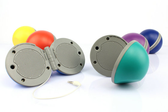 Passive Shiny Laptop Computer  Mini Promotion Ball Speaker with any 3.5mm audio device