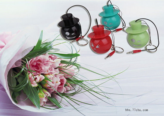 Multifuntional Cute Bluetooth Stereo Speaker Bomb With Cap For Cell Phones