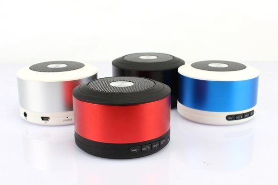 Circular Portable Aluminium Hi-Fi Bluetooth Stereo Speakers With 2.1 EDR