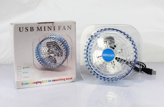 Portable Mental USB Desk Fan Mini Power Saving For Laptop Cooling