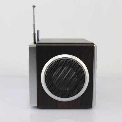 Portable Remote Control Wooden Speakers With Disk SD Card FM Radio