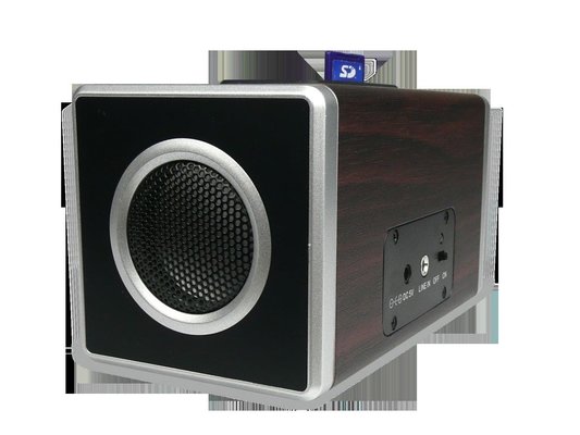 Colorful Light 3.5mm Audio Wooden Speakers With USB FM For Laptop