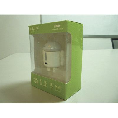 Green Robot Portable USB Hubs Controller With Multiple USB Port