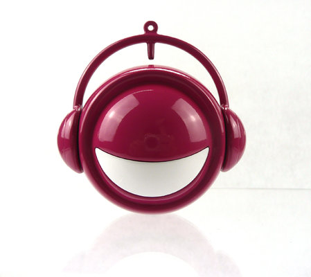 Red 2W Cute Portable Speakers With SD Card And Battery For Mobile