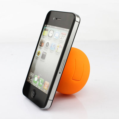 Silicone Sucking Cup Portable Iphone Bluetooth Speaker With Led Indicator