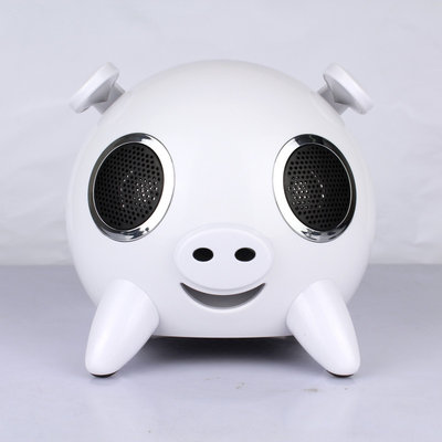 Bluetooth 2.1 Portable Speakers With Sd Card White Color For Laptop