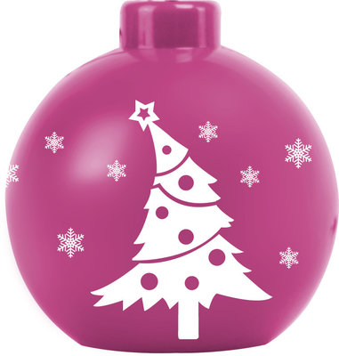 Mini  Christmas Bomb Portable Speakers For Cell Phones 2w Red / Blue / Purple