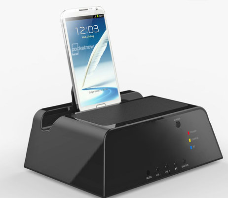 Wireless Portable Bluetooth Stereo Speakers Rechargable White / Black With FM Radio