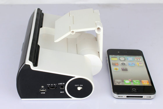 Cool Portable Iphone Bluetooth Speakers Hi-Fi stereo in Silver Black