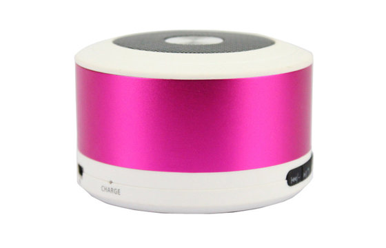 Circular Portable Aluminium Case 2.1 + EDR Standard Wireless Portable Bluetooth Speakers With Hi-Fi Stereo