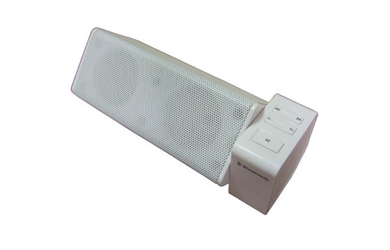 White Mini Hi-Fi Stereo NFC Speakers Wireless With FM Radio For Computer