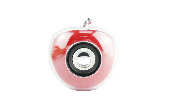 apple shape Portable Speakers With SD Card with 3.5mm audio device