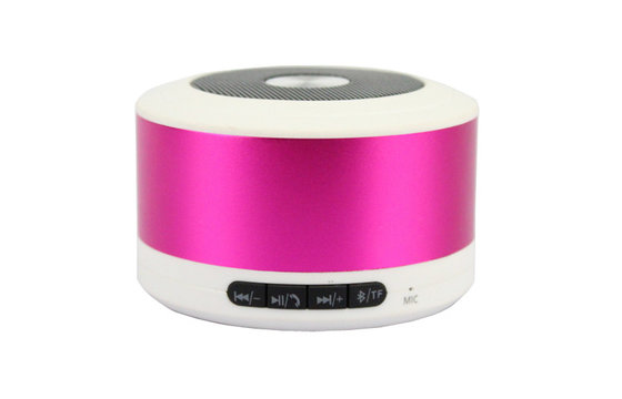 Circular Portable Aluminium Hi-Fi Bluetooth Stereo Speakers With 2.1 EDR