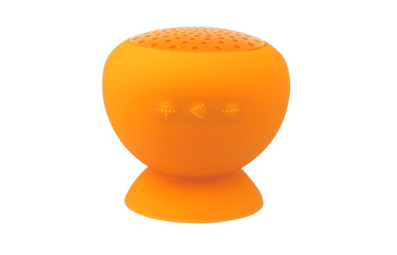 Silicone Sucking Cup Portable Iphone Bluetooth Speaker With Led Indicator