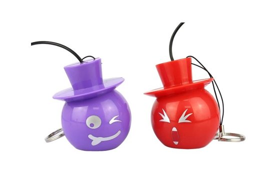 Multifuntional Cute Bluetooth Stereo Speaker Bomb With Cap For Cell Phones